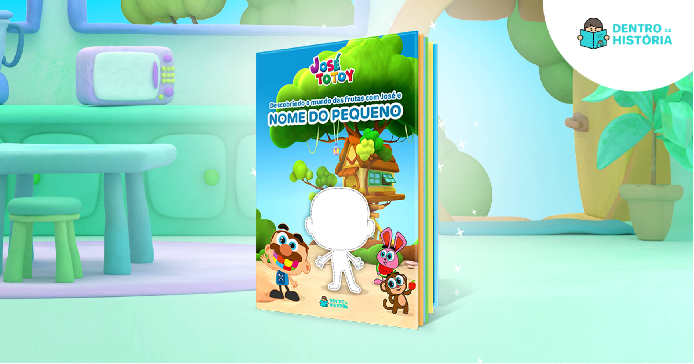 José Totoy: Descobrindo o Mundo das Frutas | Livro Personalizado