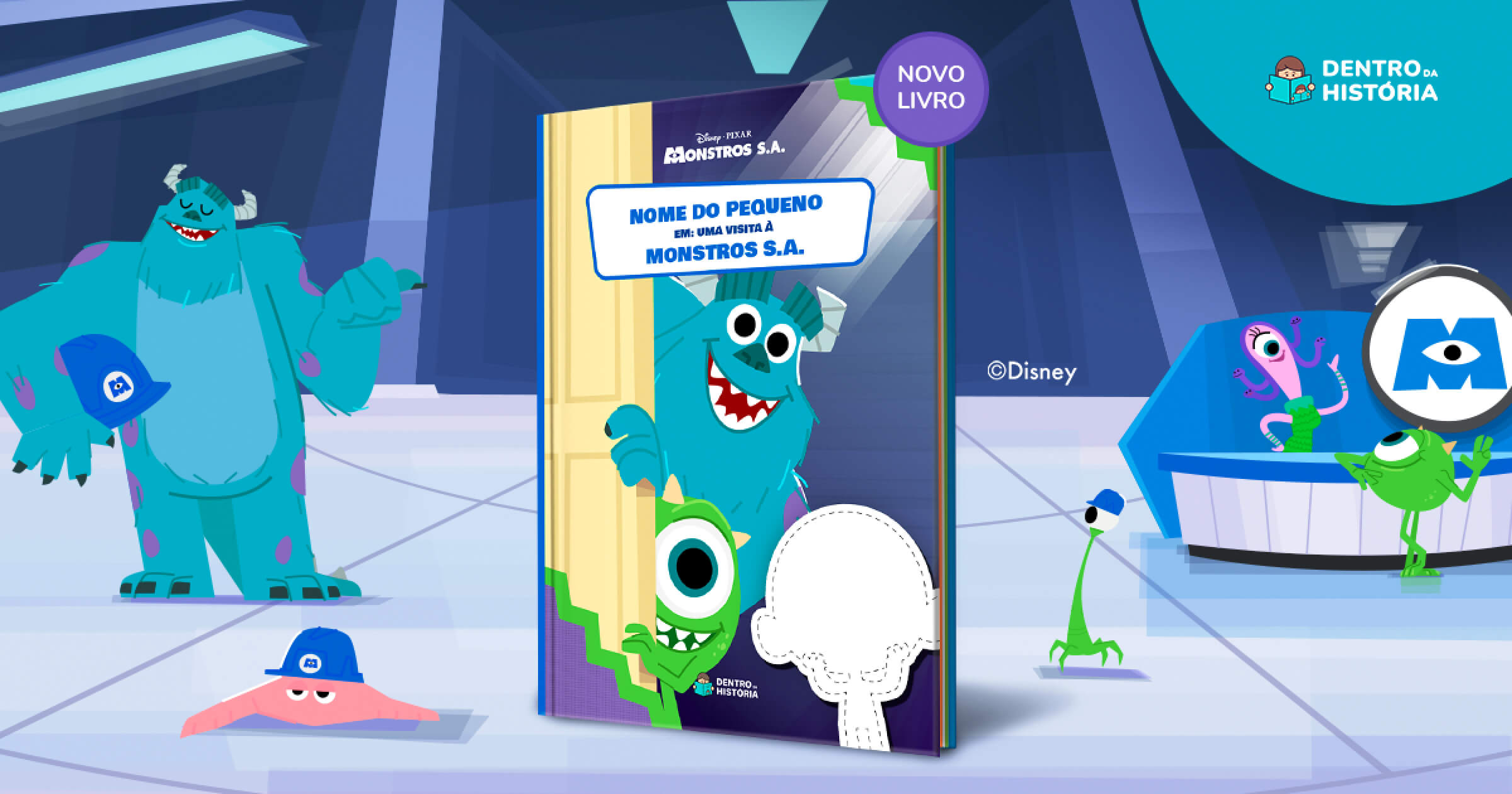 Uma Visita à Monstros S.A. | Livro Personalizado - Preview